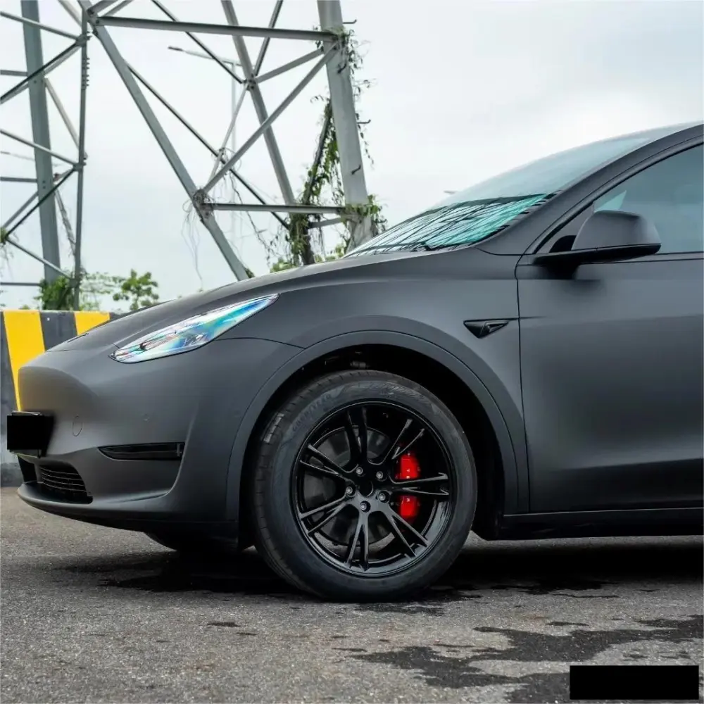 Best Matte Chrome Black Wrap | Satin Black Chrome Vinyl Wraps - ALUKOVINYL