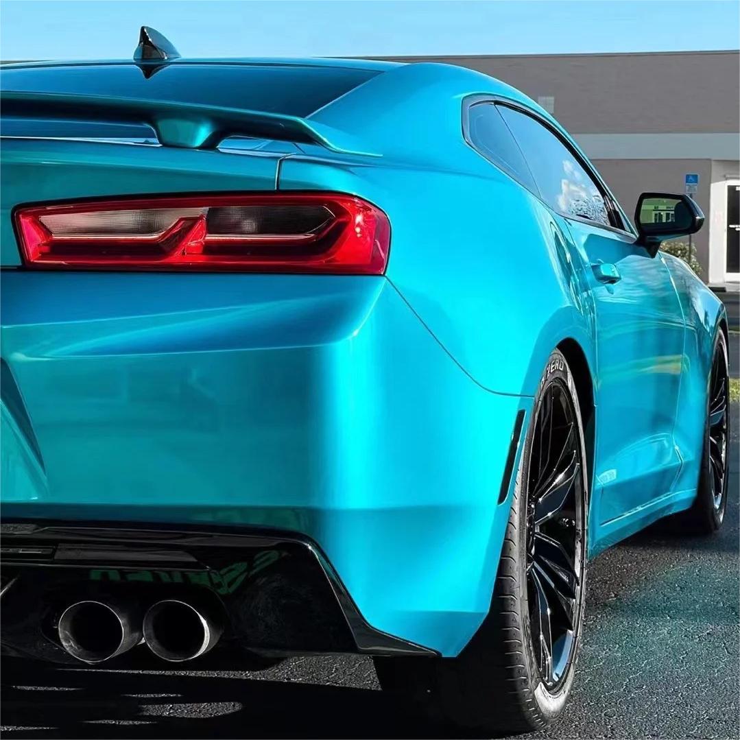 Gloss Atomic Teal Vinyl Wrap | Metallic Atomic Teal Car Wraps - ALUKOVINYL