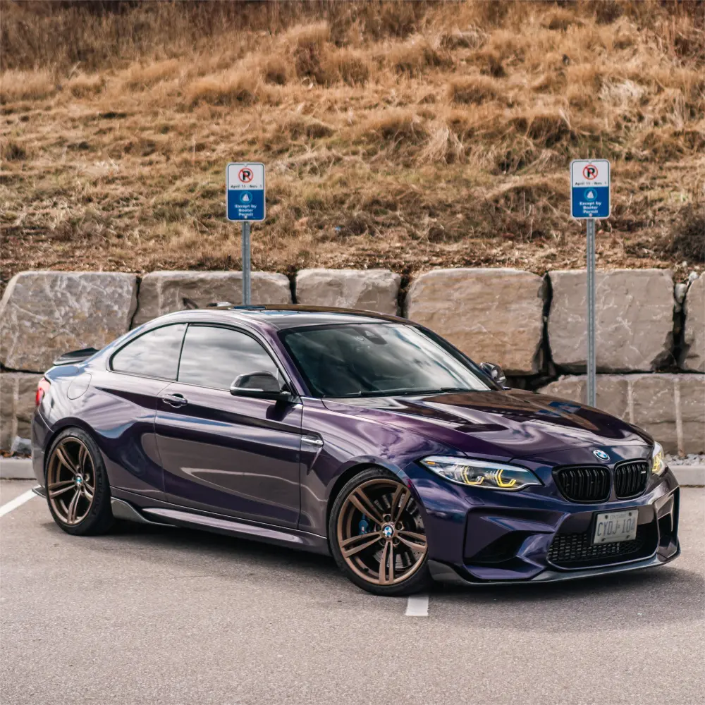 Best Gloss Midnight Purple Car Wrap | Midnight Purple Wrap