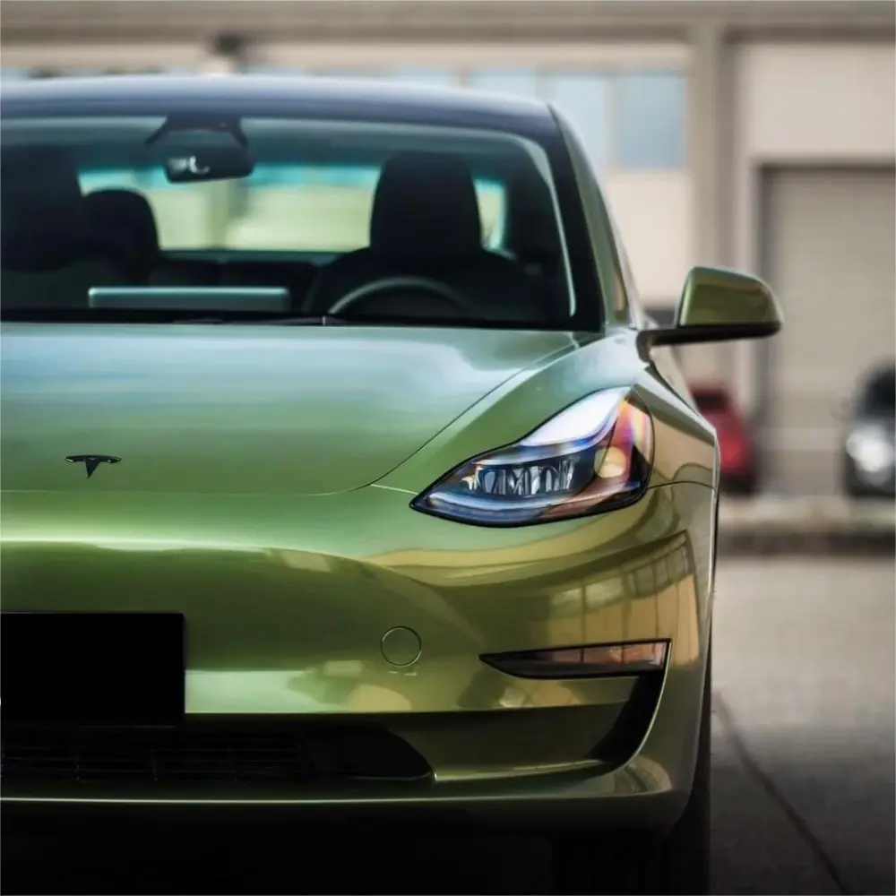 Best Mamba Green Metallic Wrap | Gloss Mamba Green Car Wraps - ALUKOVINYL