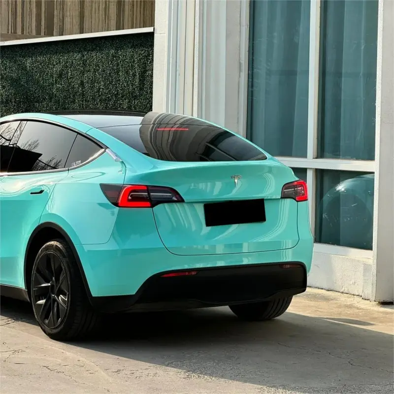 Best Gloss Tiffany Blue Vinyl Wrap | Cyan Blue Car Wrap