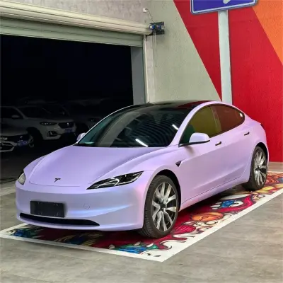 Matte Purple Car Wrap | Matte Purple Vinyl Wraps - ALUKOVINYL