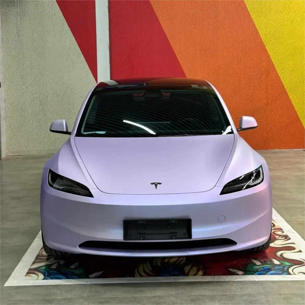 Gloss Silver Purple Car Wrap | Metallic Silver Purple Vinyl Wraps ...