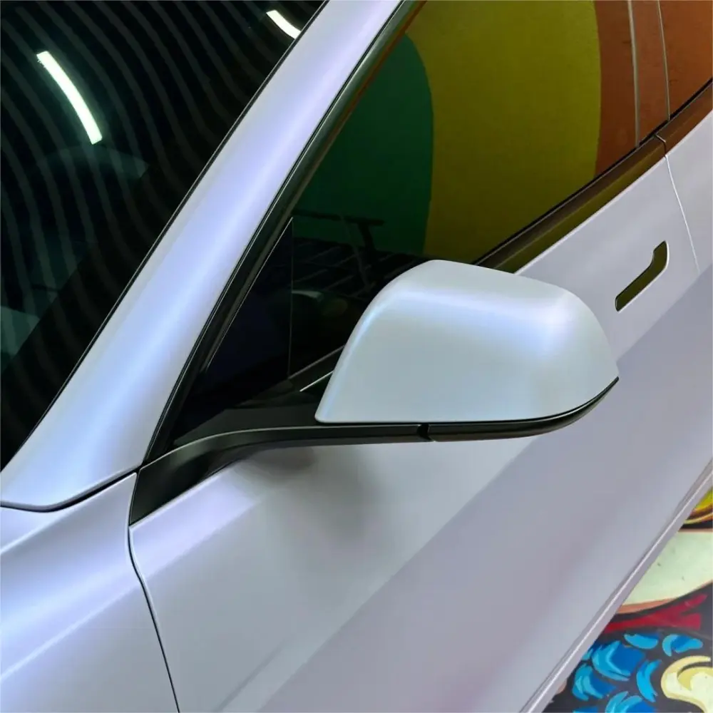 Gloss Silver Purple Car Wrap | Metallic Silver Purple Vinyl Wraps ...