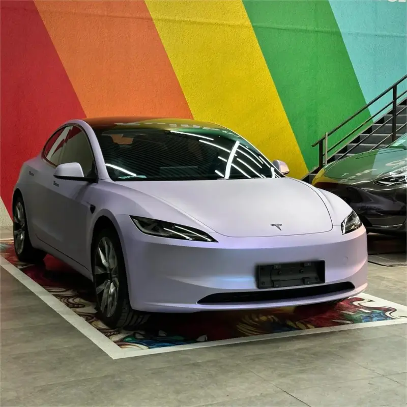 Gloss Silver Purple Car Wrap | Metallic Silver Purple Vinyl Wraps ...