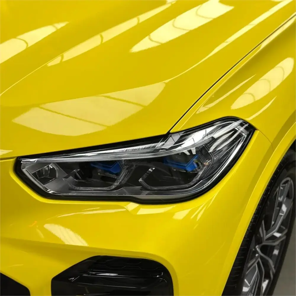 Gloss Chartreuse Yellow Car Wrap | Chartreuse Yellow Vinyl Wraps ...