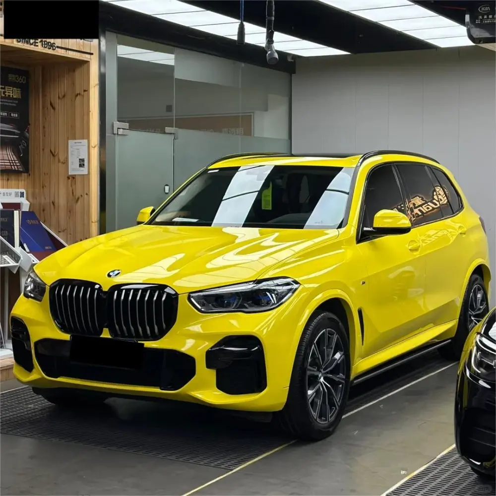 Gloss Chartreuse Yellow Car Wrap | Chartreuse Yellow Vinyl Wraps ...