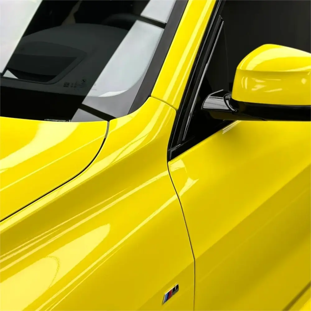 Gloss Chartreuse Yellow Car Wrap | Chartreuse Yellow Vinyl Wraps ...