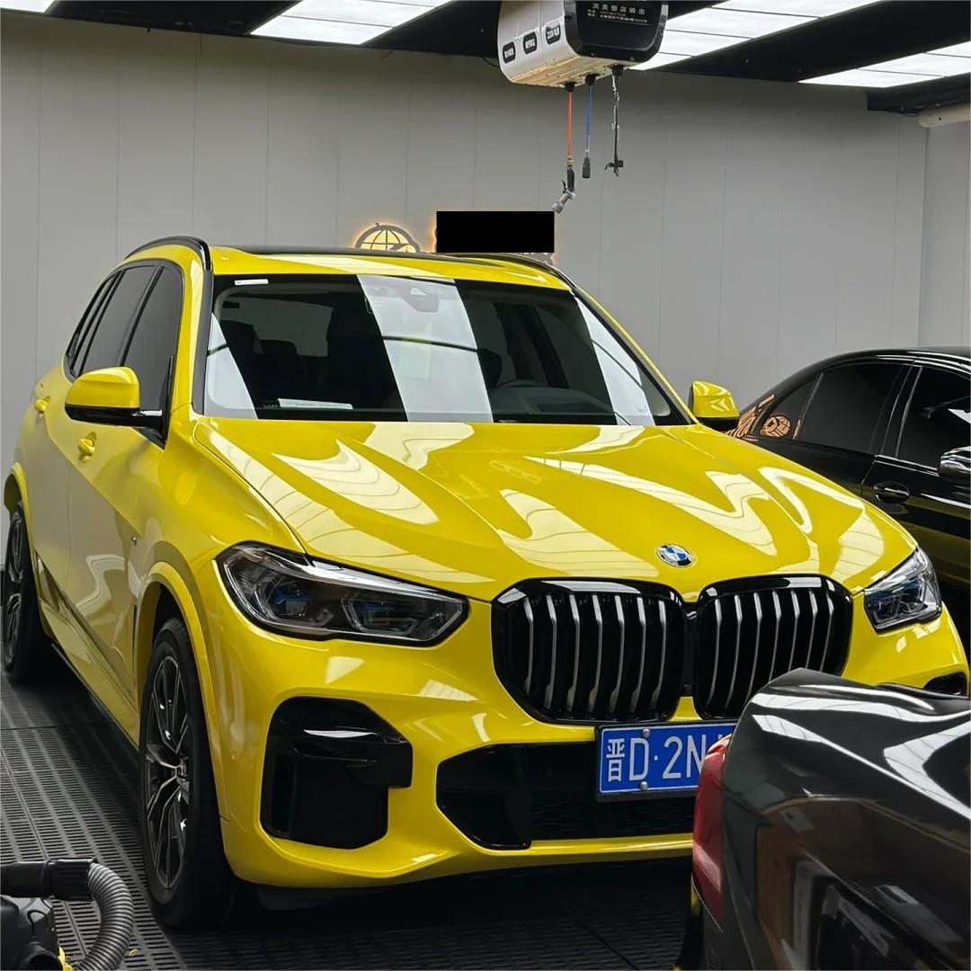 Gloss Chartreuse Yellow Car Wrap | Chartreuse Yellow Vinyl Wraps ...