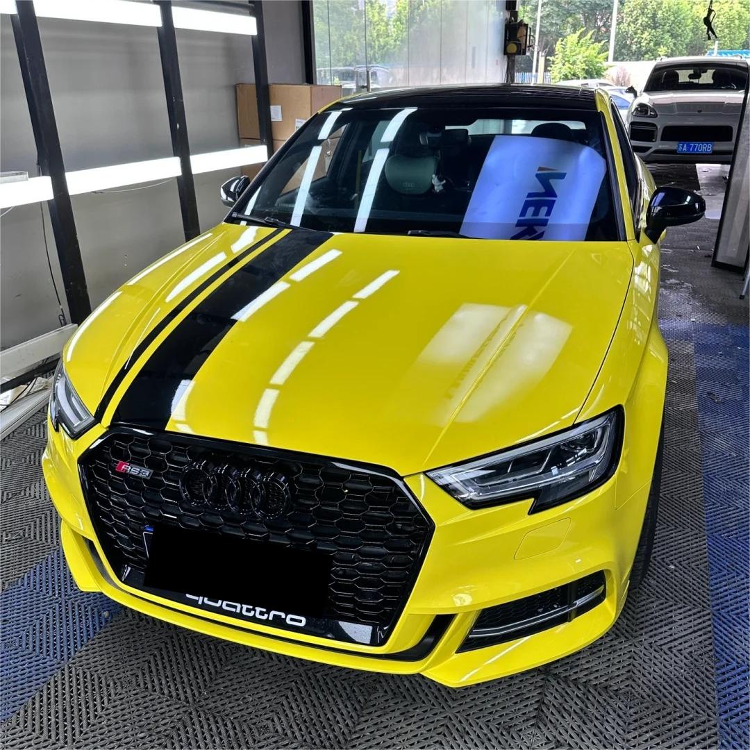 Gloss Light Sunflower Yellow Car Wrap | Light Sunflower Yellow Vinyl Wraps