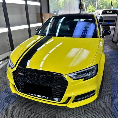 Best Gloss Desert Yellow Vinyl Wrap | Desert Yellow Car Wraps -ALUKOVINYL