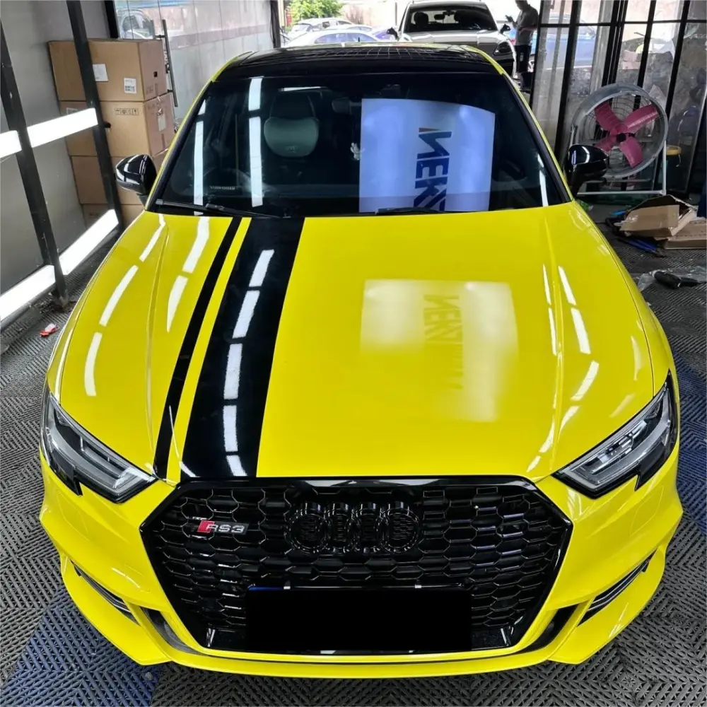 Gloss Light Sunflower Yellow Car Wrap | Light Sunflower Yellow Vinyl Wraps