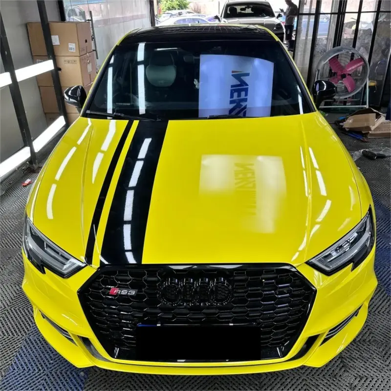 Gloss Light Sunflower Yellow Car Wrap | Light Sunflower Yellow Vinyl Wraps
