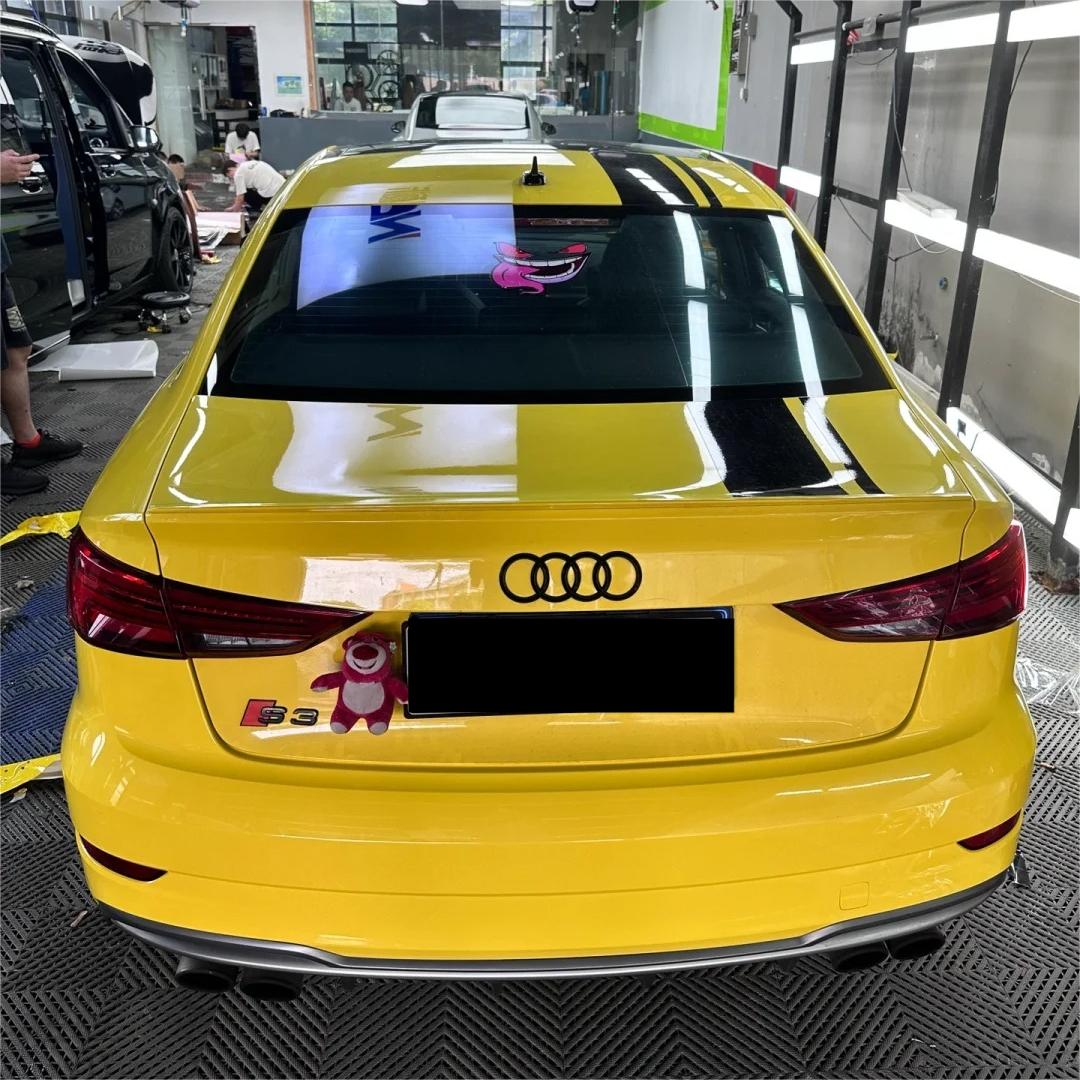 Gloss Light Sunflower Yellow Car Wrap | Light Sunflower Yellow Vinyl Wraps