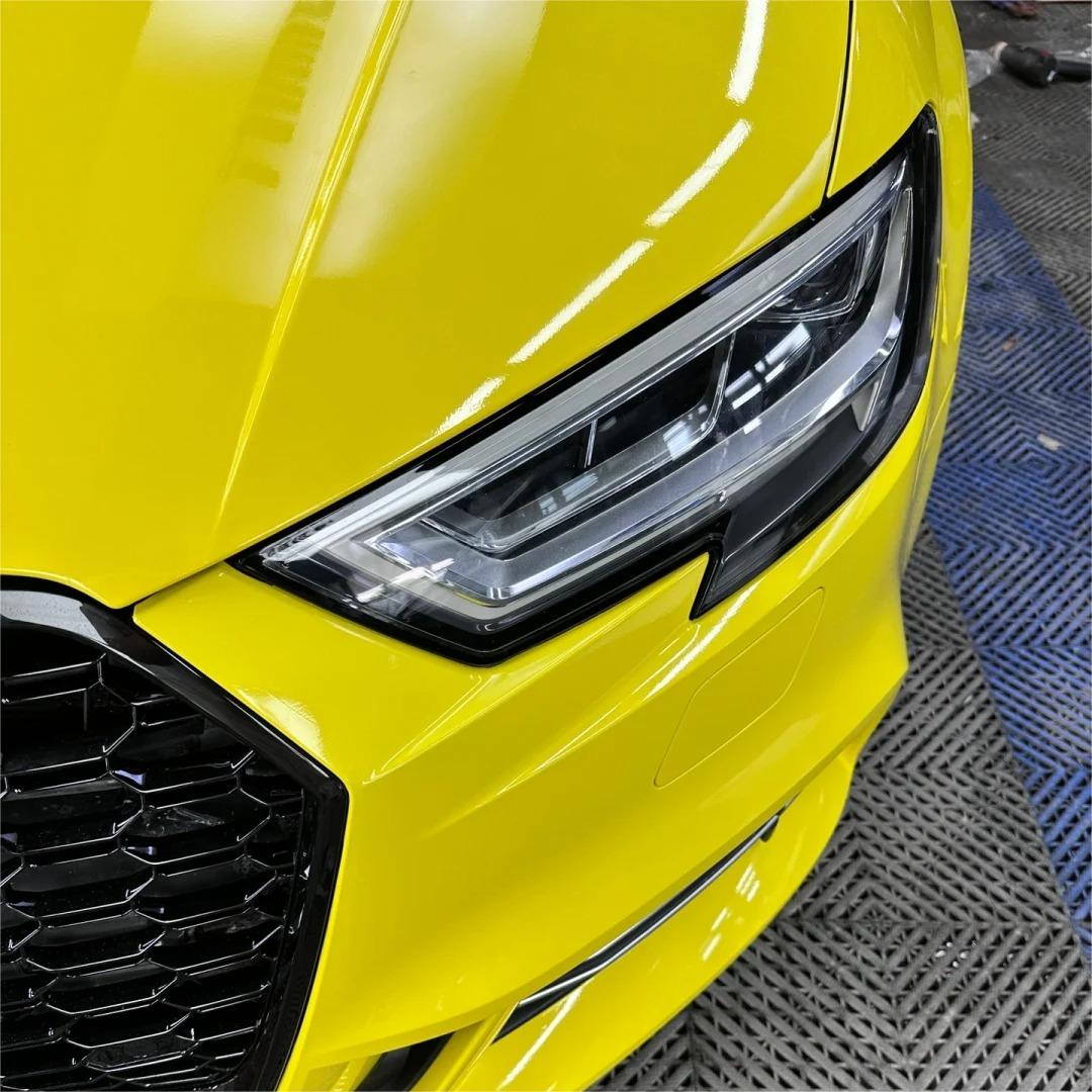 Gloss Light Sunflower Yellow Car Wrap | Light Sunflower Yellow Vinyl Wraps