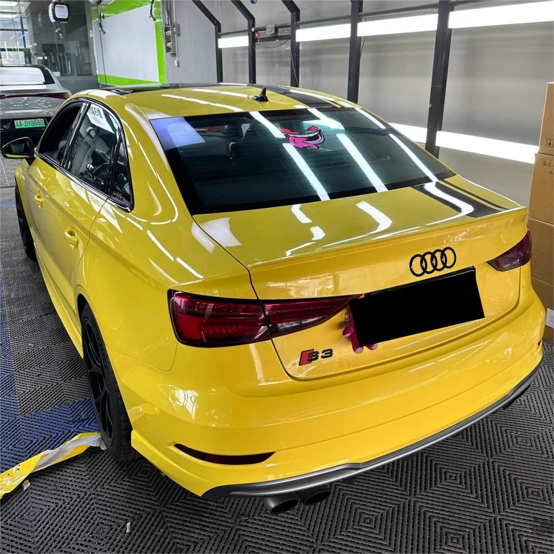 Gloss Light Sunflower Yellow Car Wrap | Light Sunflower Yellow Vinyl Wraps