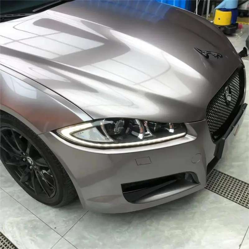 Gloss Combat Grey Car Wrap | Metallic Combat Grey Vinyl Wraps - ALUKOVINYL