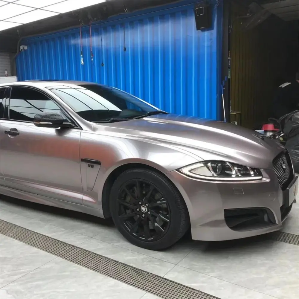 Gloss Combat Grey Car Wrap | Metallic Combat Grey Vinyl Wraps - ALUKOVINYL