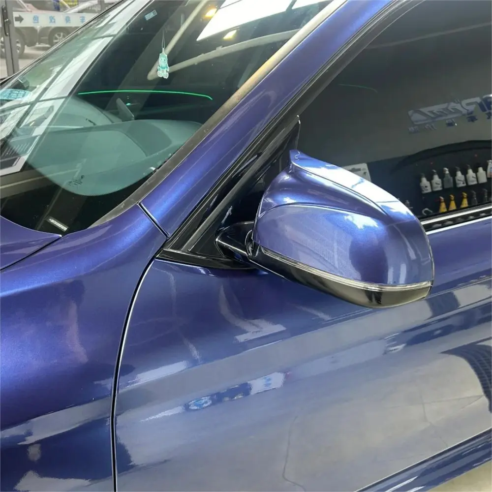 Gloss Galaxy Blue Car Wrap | Metallic Galaxy Blue Vinyl Wraps - ALUKOVINYL