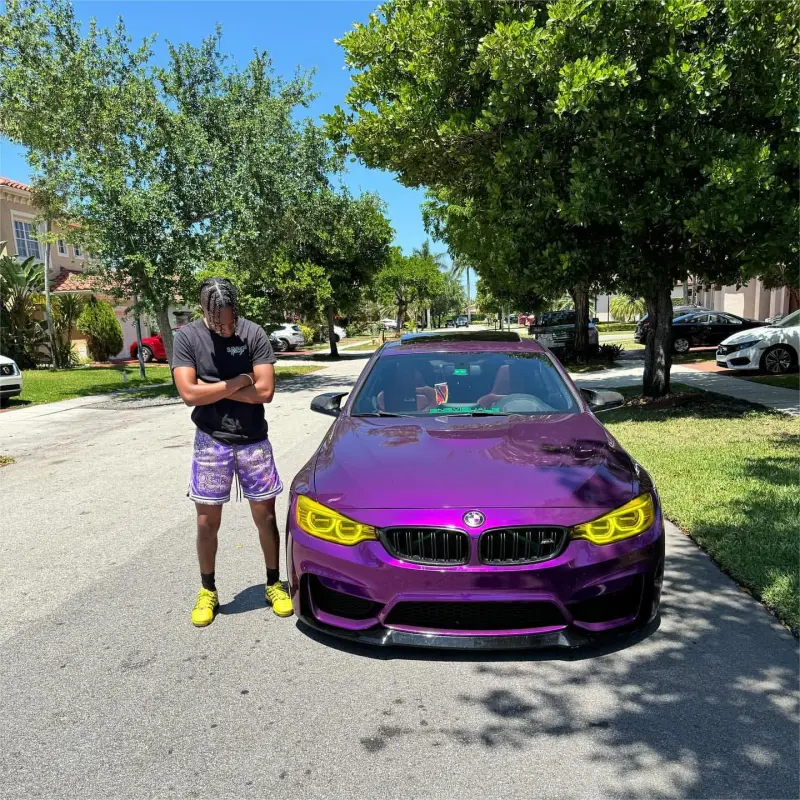 Super Gloss Grape Purple Car Wrap | Metallic Grape Purple Vinyl Wraps