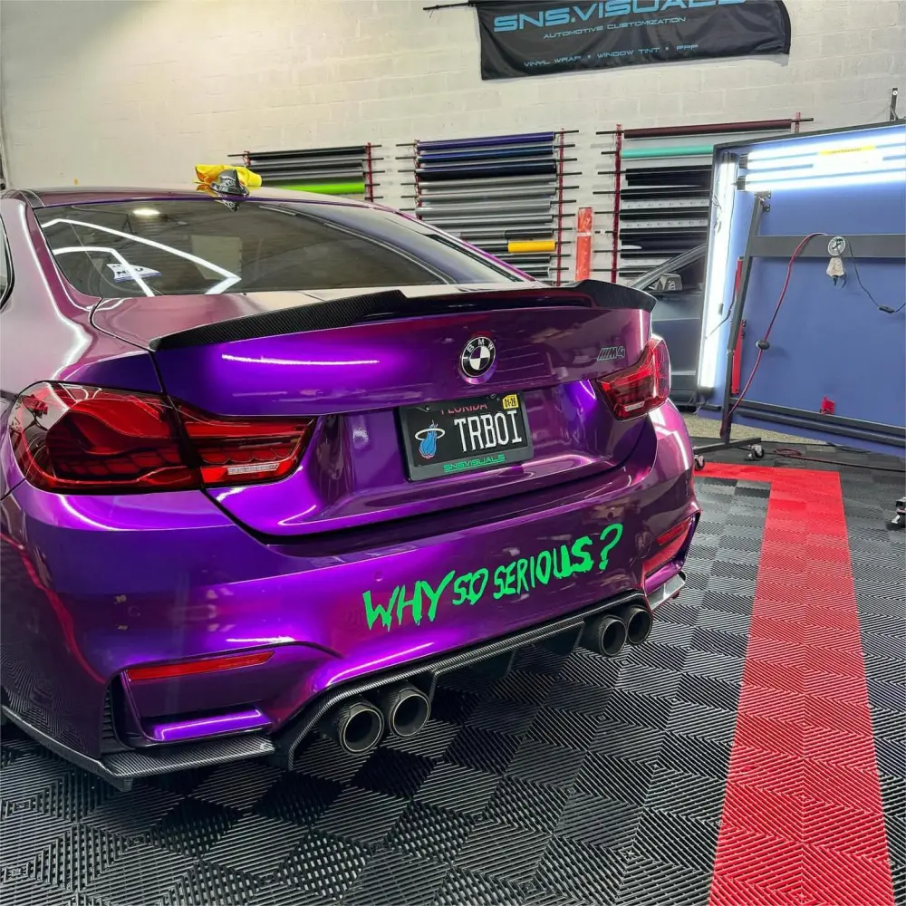 Super Gloss Grape Purple Car Wrap | Metallic Grape Purple Vinyl Wraps