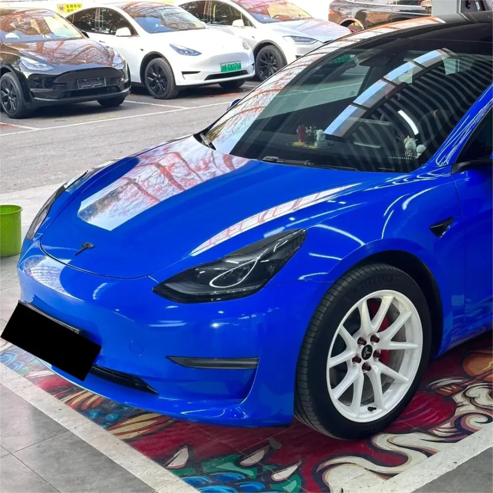 Best Gloss Royal Blue Car Wrap | Gloss Royal Blue Vinyl Wraps - ALUKOVINYL