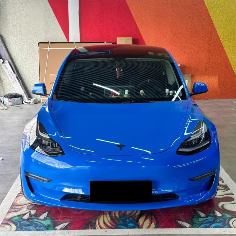 Best Gloss Royal Blue Car Wrap | Gloss Royal Blue Vinyl Wraps - ALUKOVINYL