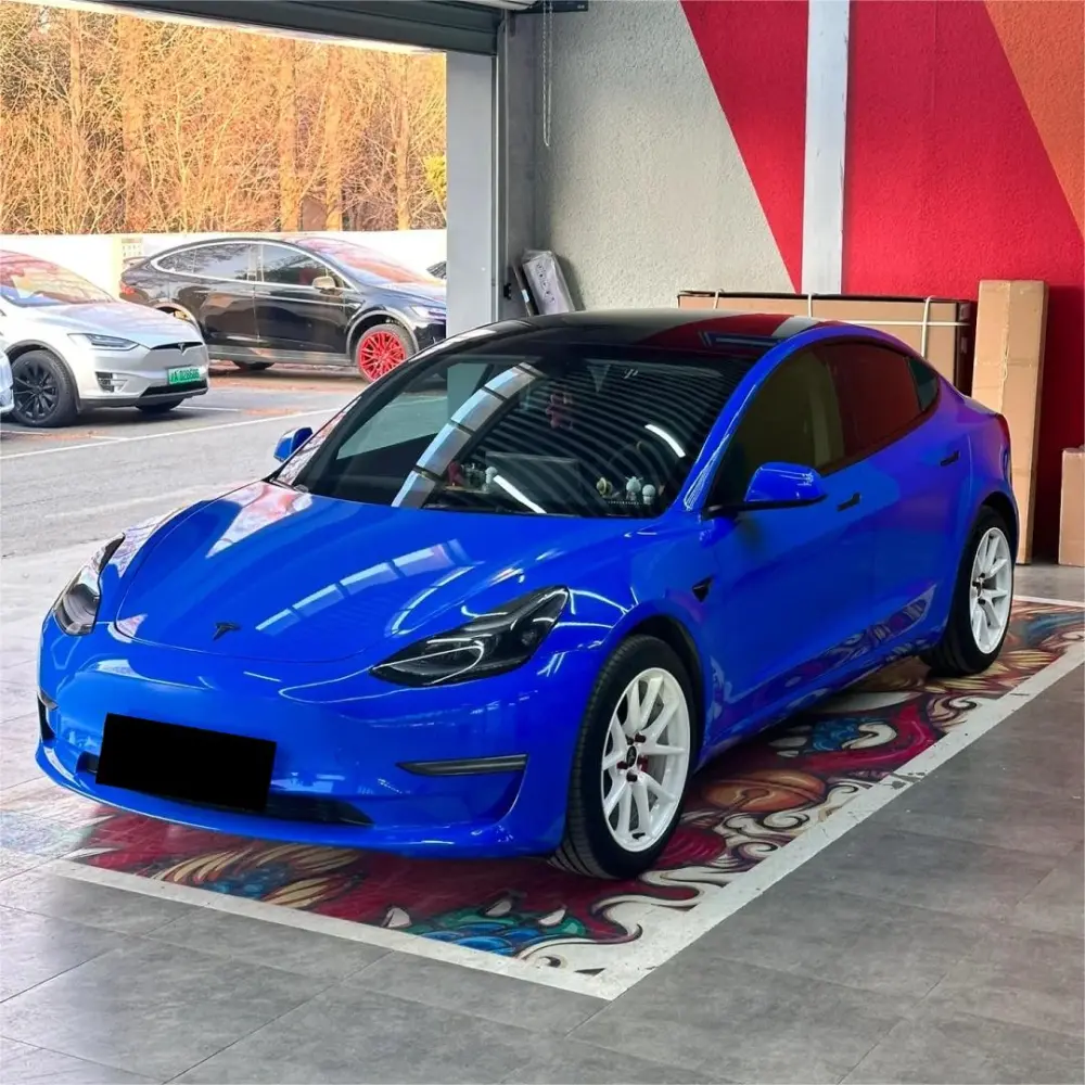 Best Gloss Royal Blue Car Wrap | Gloss Royal Blue Vinyl Wraps - ALUKOVINYL