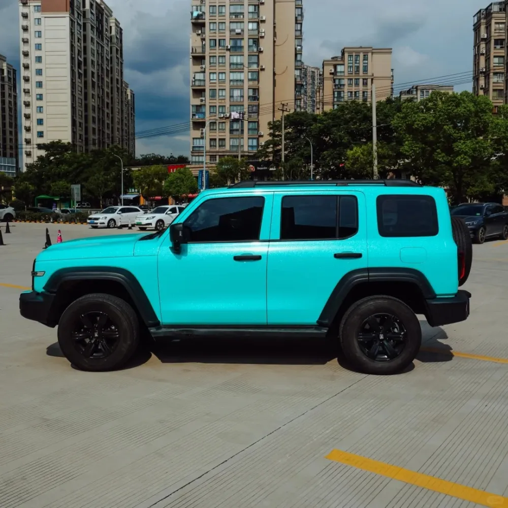 Best Gloss Glitter Tiffany Blue Car Wrap | Sparkle Tiffany Blue Vinyl Wraps