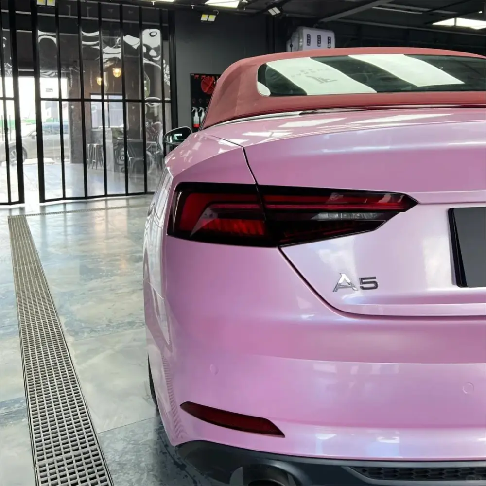 Gloss Sakura Pink Car Wrap | Metallic Sakura Pink Vinyl Wraps - ALUKOVINYL