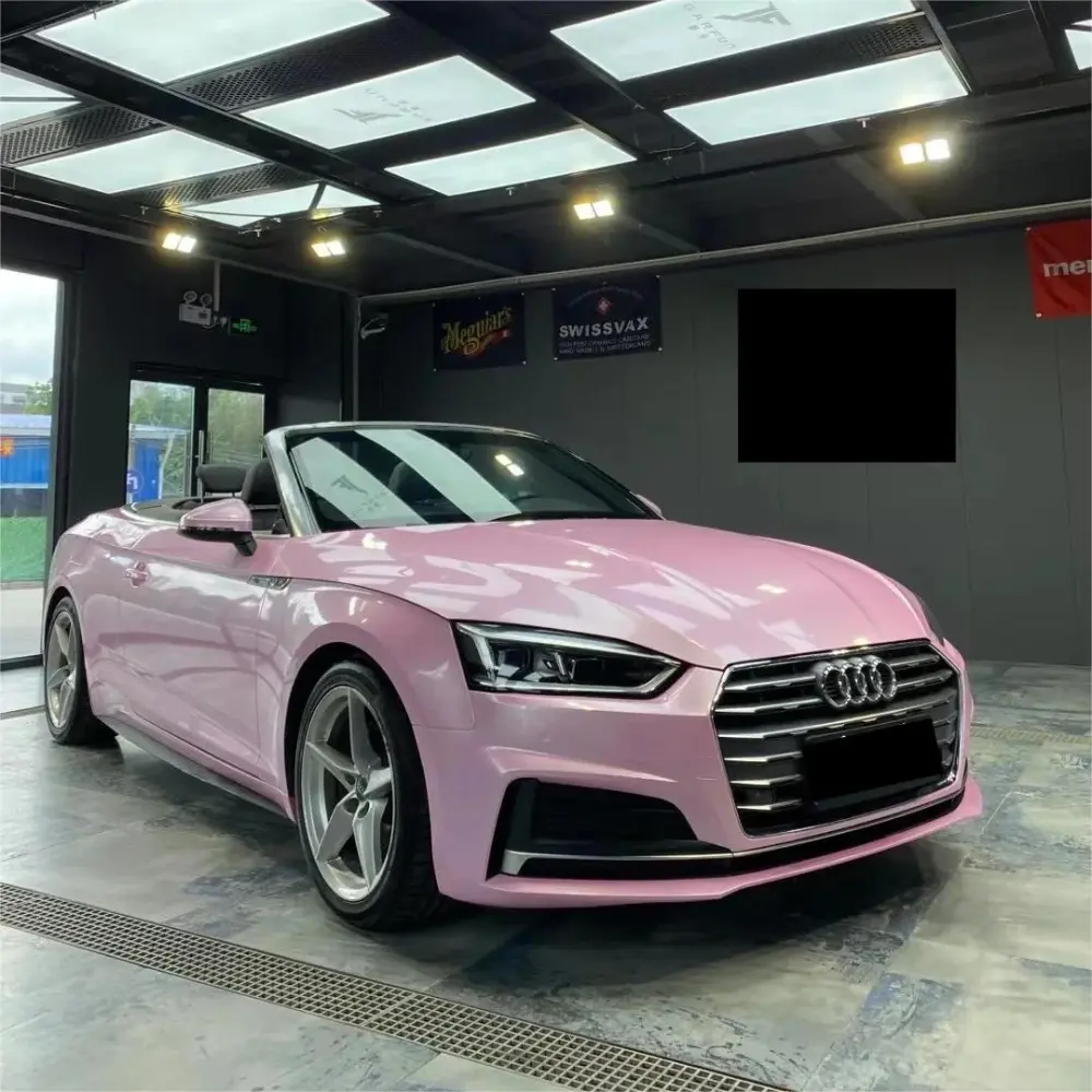 Gloss Sakura Pink Car Wrap | Metallic Sakura Pink Vinyl Wraps - ALUKOVINYL