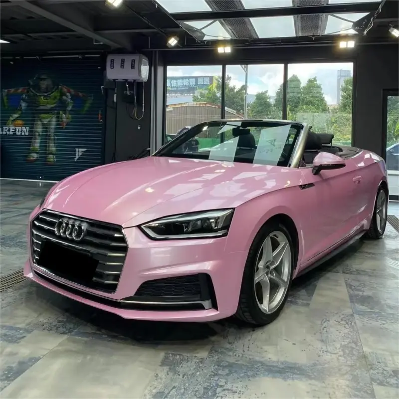 Gloss Sakura Pink Car Wrap | Metallic Sakura Pink Vinyl Wraps - ALUKOVINYL