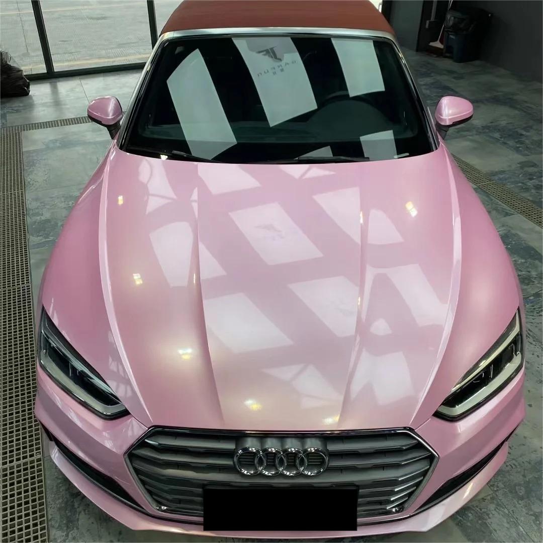 Gloss Sakura Pink Car Wrap | Metallic Sakura Pink Vinyl Wraps - ALUKOVINYL