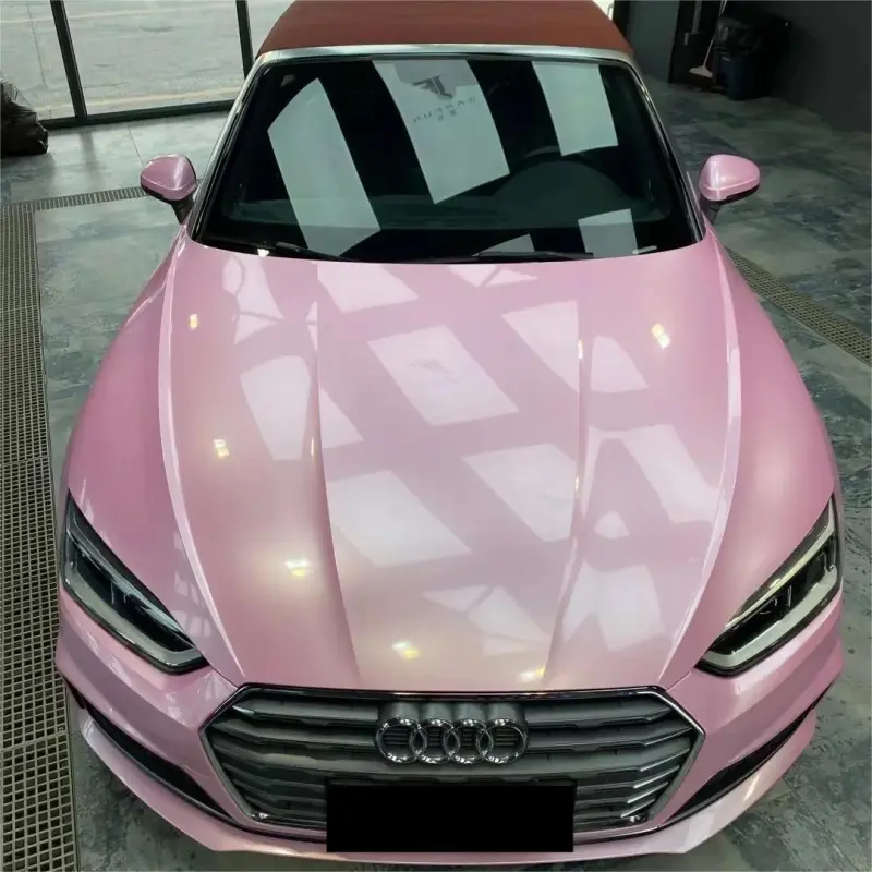 Gloss Sakura Pink Car Wrap | Metallic Sakura Pink Vinyl Wraps - ALUKOVINYL