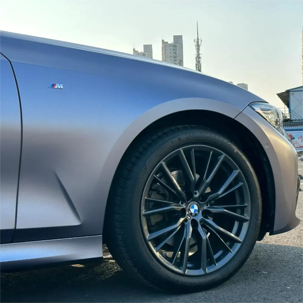 Matte Carbon Grey Car Wrap | Metallic Carbon Grey Vinyl Wraps - ALUKOVINYL