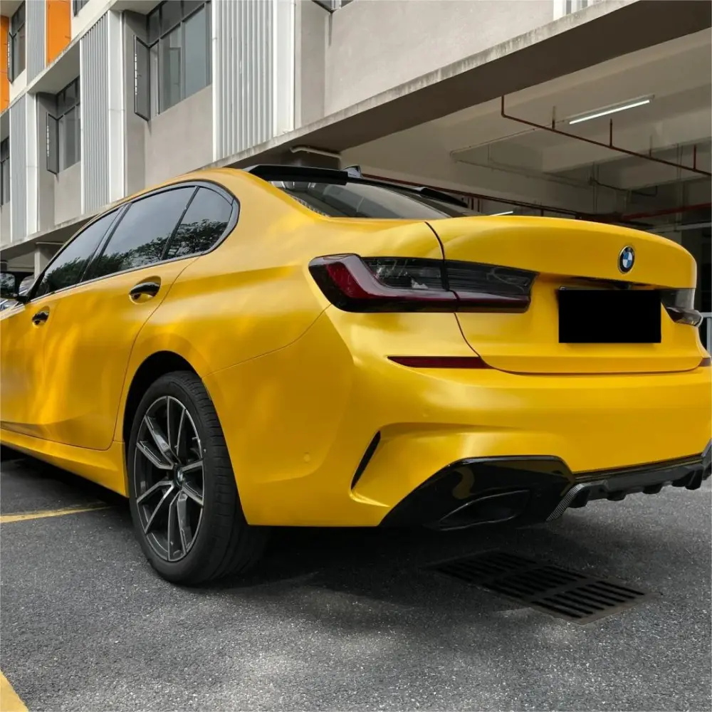 Satin Metallic Energetic Yellow Car Wrap | Matte Energetic Yellow Car Wraps