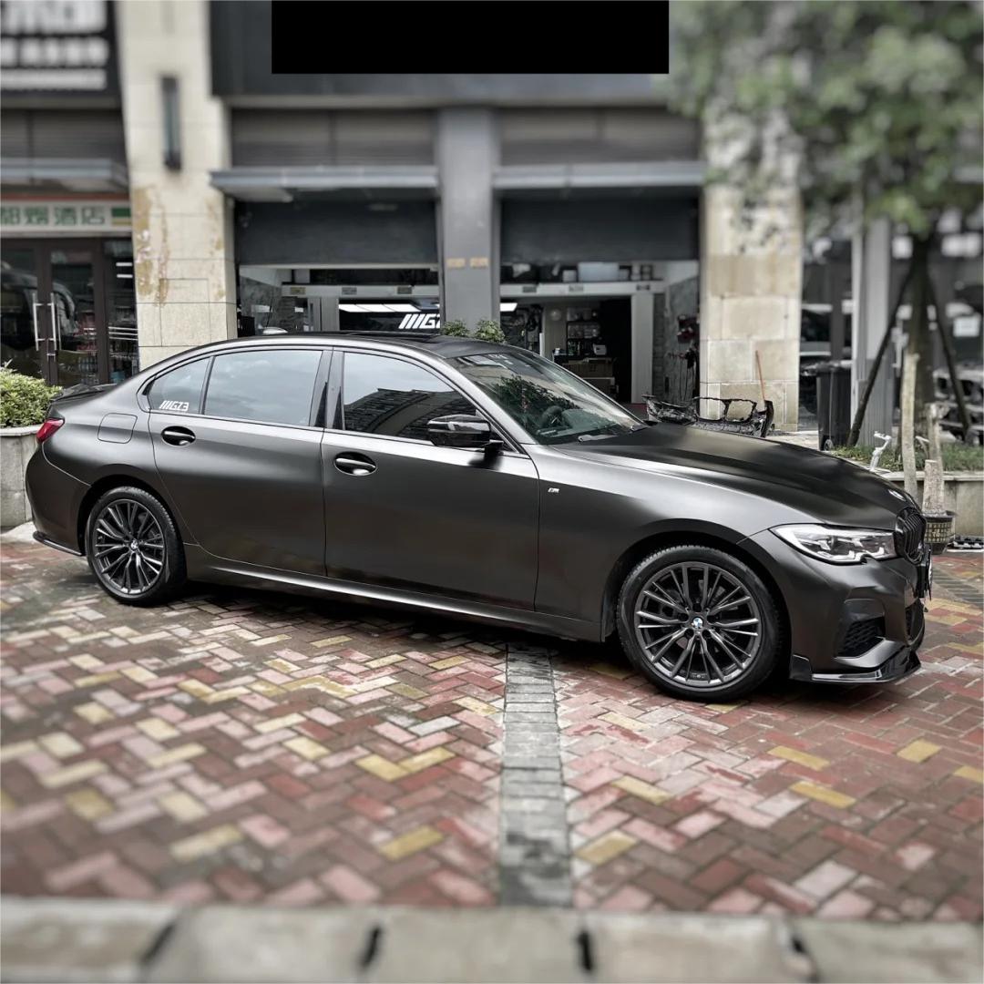 Best Matte Black Gold Dust Car Wrap | Metallic Black Gold Dust Vinyl Wraps