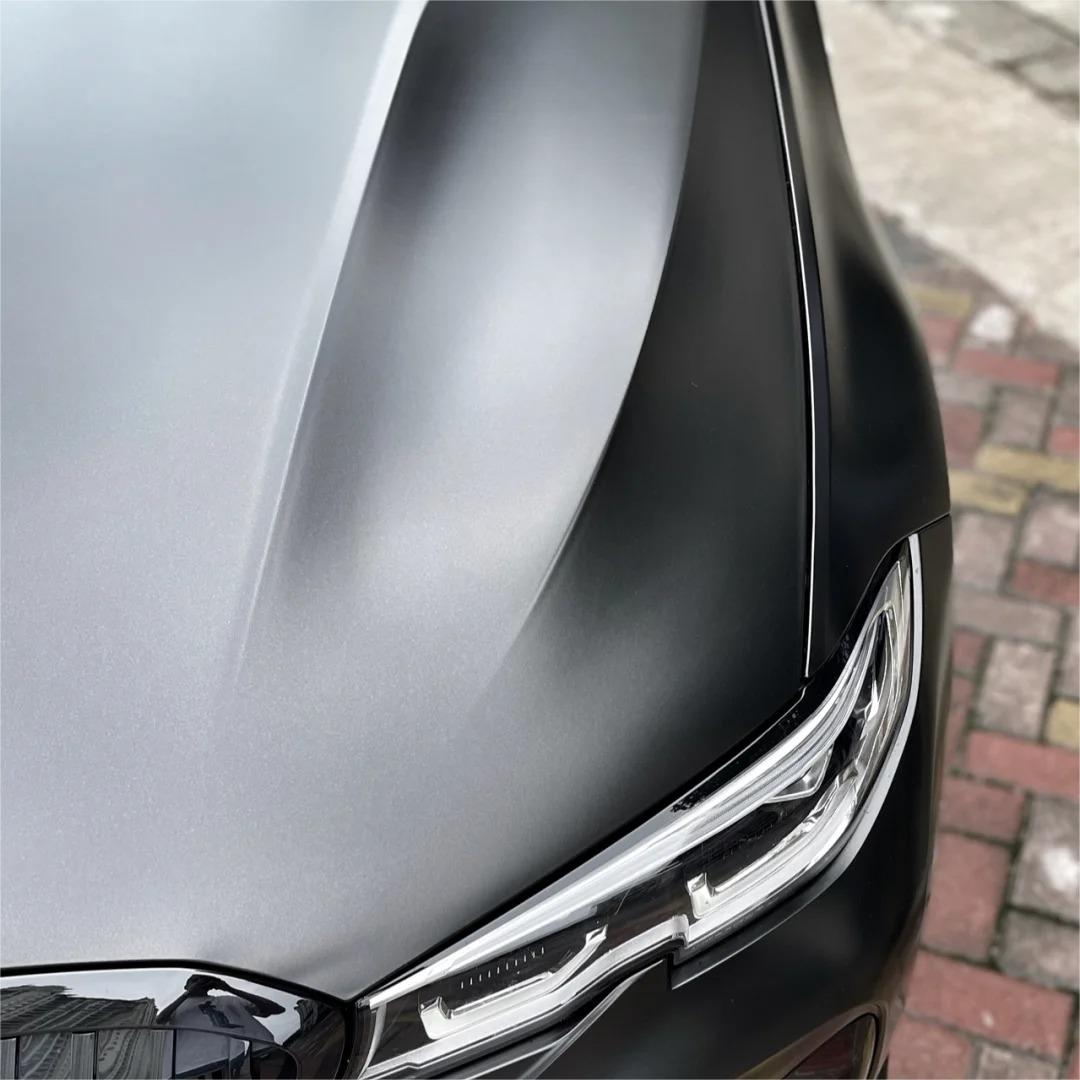 Best Matte Black Gold Dust Car Wrap | Metallic Black Gold Dust Vinyl Wraps