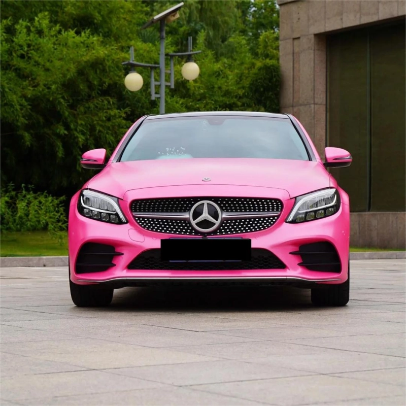 Matte Princess Pink Car Wrap | Metallic Princess Pink Vinyl Wraps ...