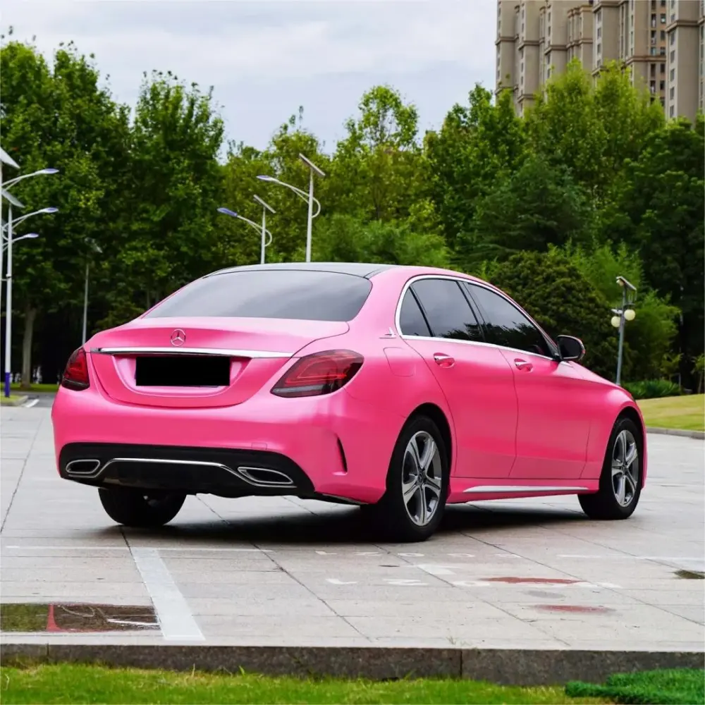 Matte Princess Pink Car Wrap | Metallic Princess Pink Vinyl Wraps ...
