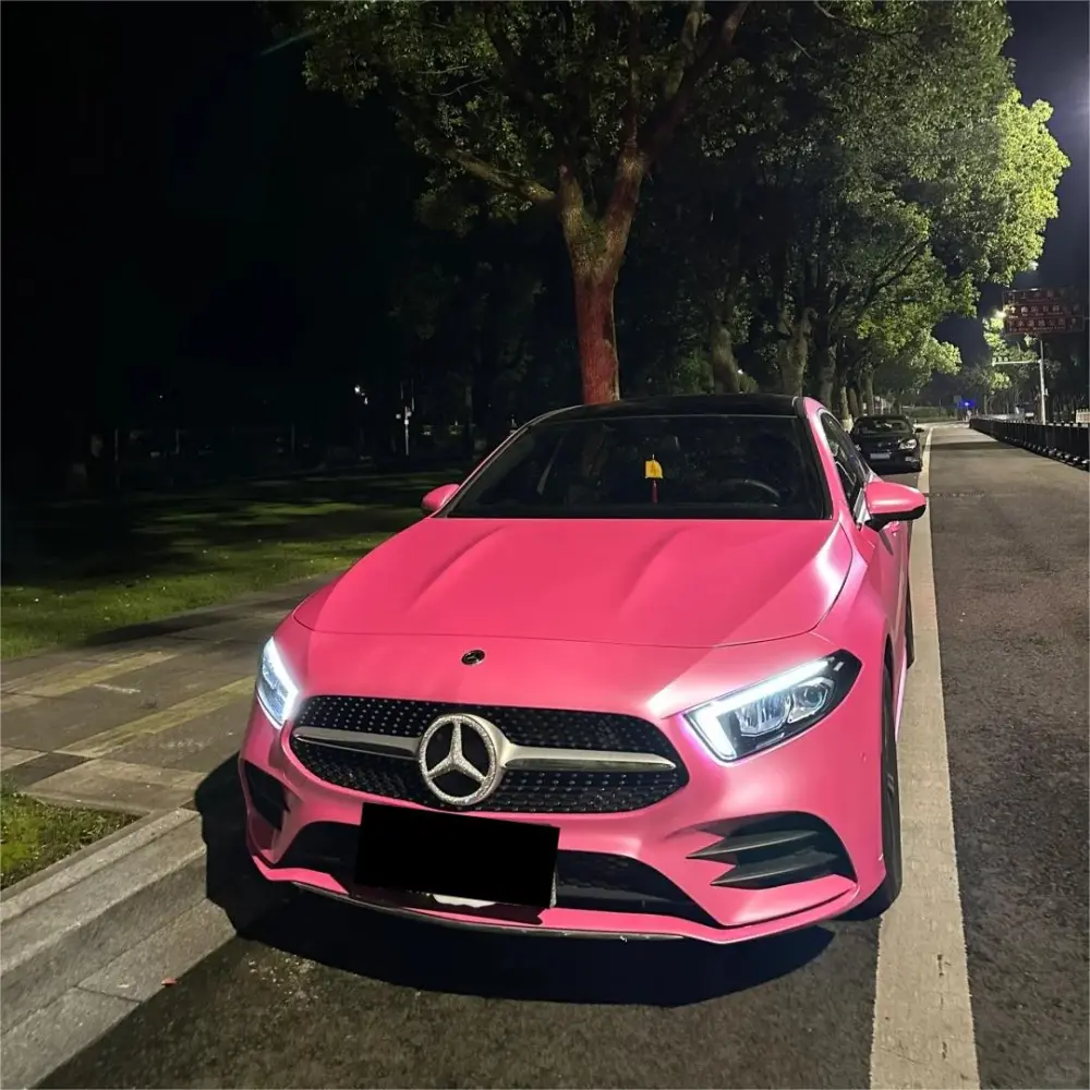 Matte Princess Pink Car Wrap | Metallic Princess Pink Vinyl Wraps ...