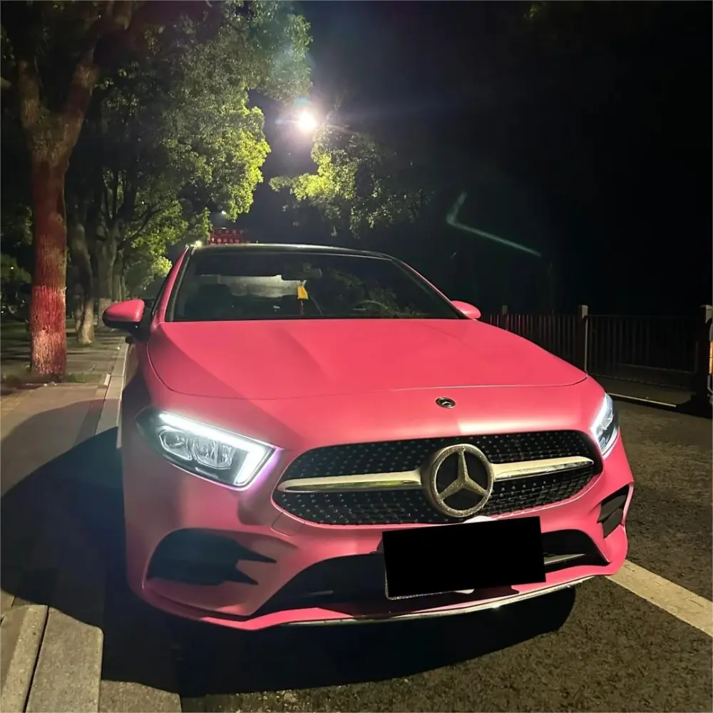 Matte Princess Pink Car Wrap | Metallic Princess Pink Vinyl Wraps ...