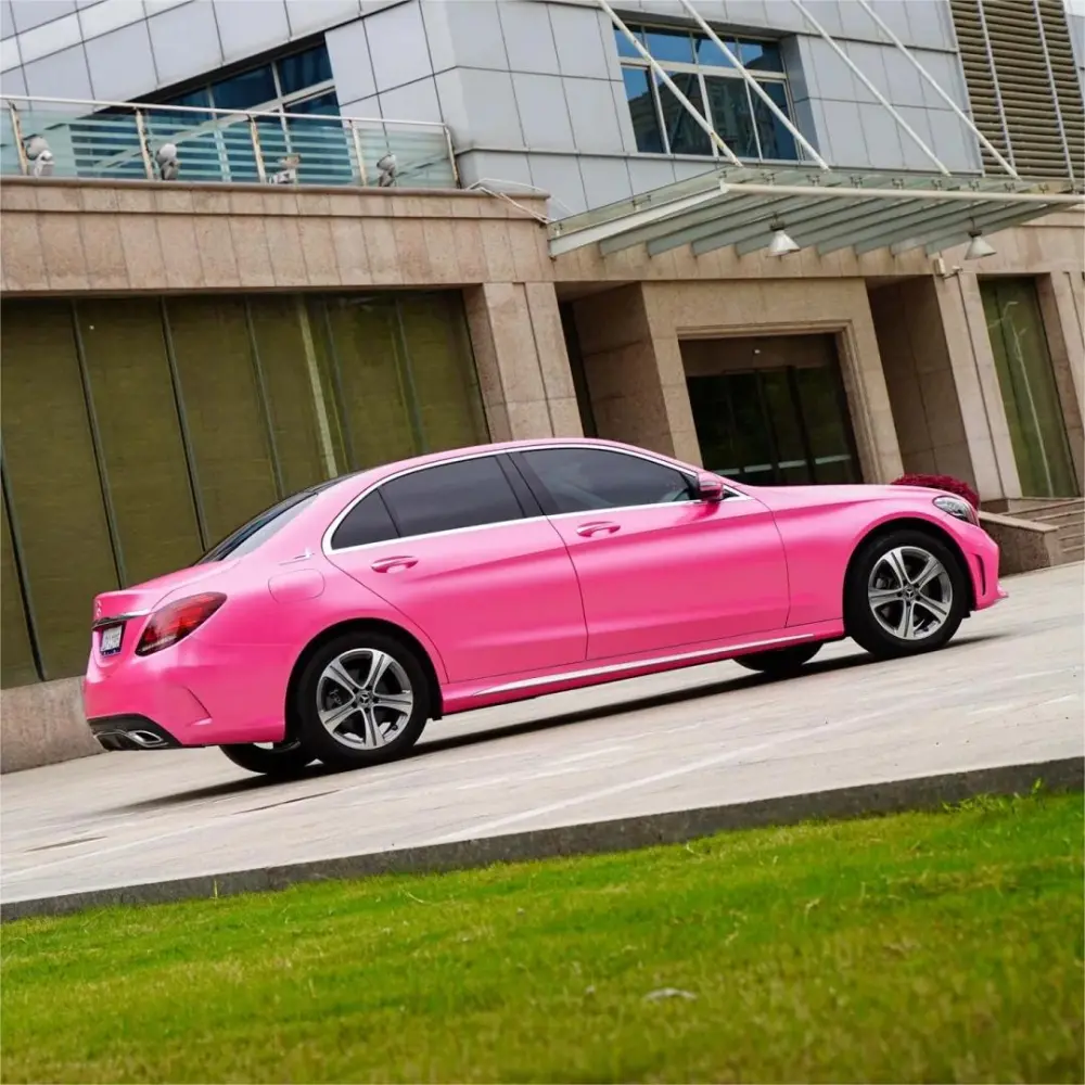 Matte Princess Pink Car Wrap | Metallic Princess Pink Vinyl Wraps ...