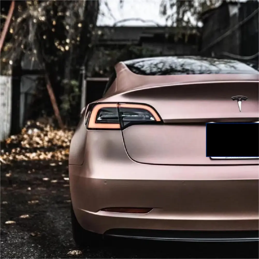 Best Satin Rose Gold Car Wrap | Matte Metallic Rose Gold Wraps - ALUKOVINYL