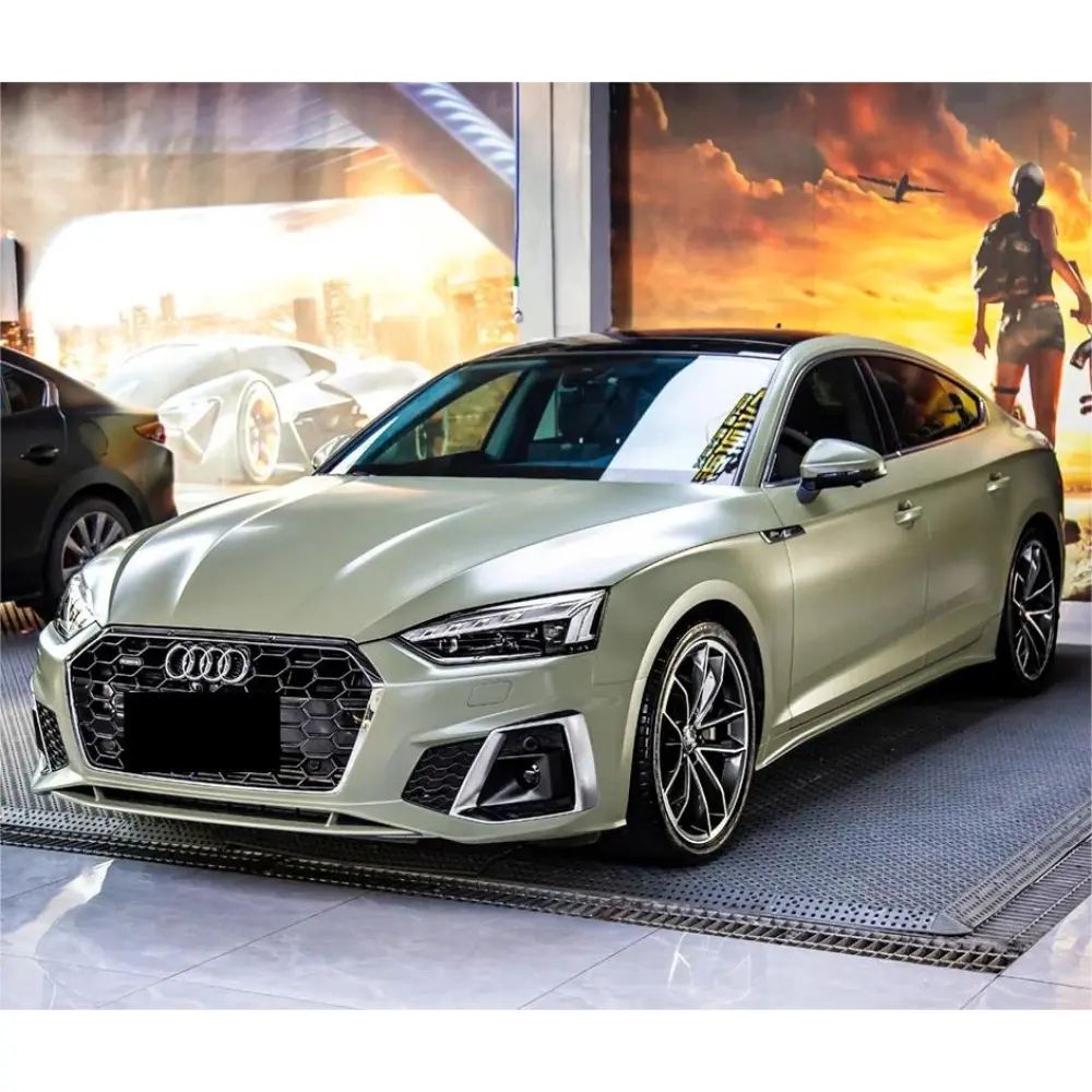 Best Satin Khaki Light Green Car Wrap | Matte Khaki Light Green Vinyl Wraps
