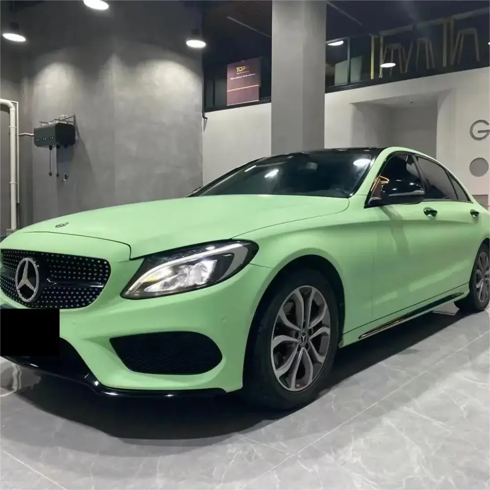 Matte Hazy Green Car Wrap | Matte Hazy Green Vinyl Wraps - ALUKOVINYL