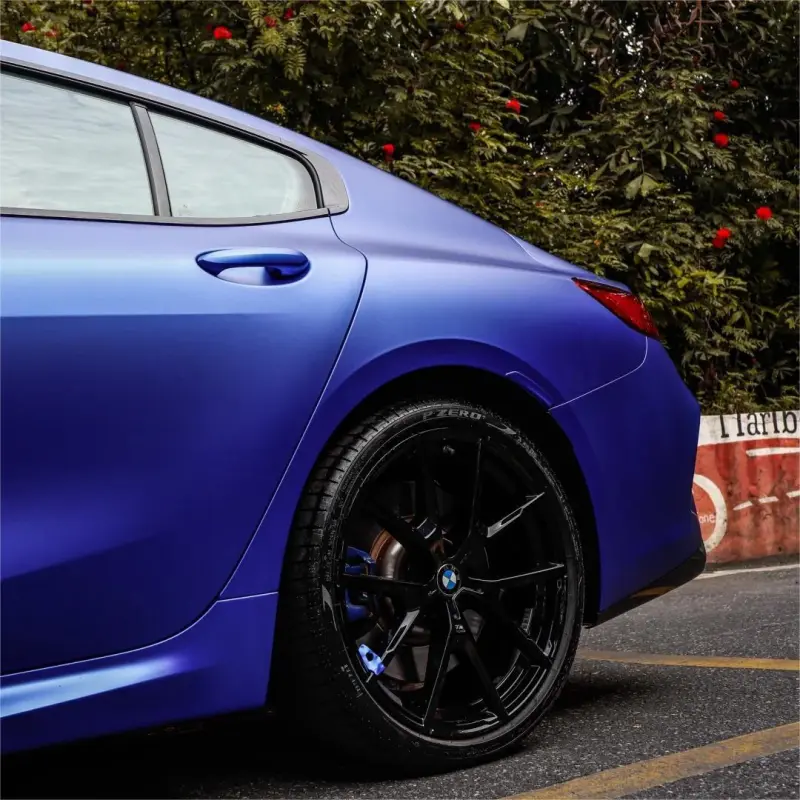 Best Matte Blueberry Car Wrap | Metallic Blueberry Vinyl Wraps - ALUKOVINYL