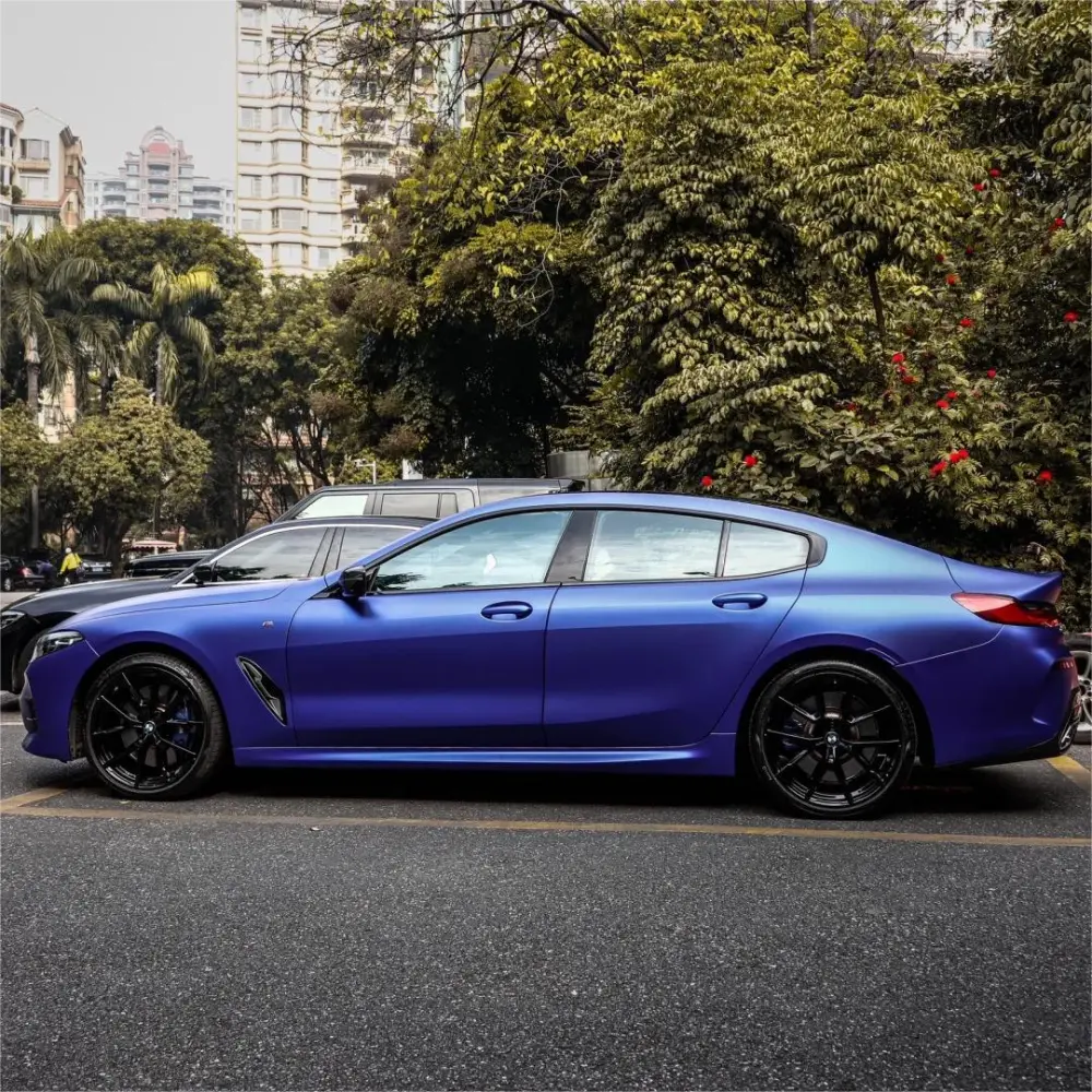 Best Matte Blueberry Car Wrap | Metallic Blueberry Vinyl Wraps - ALUKOVINYL