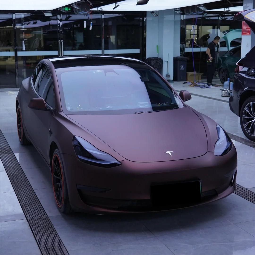 Matte Satin Coffee Brown Car Wrap | Metallic Satin Coffee Brown Vinyl Wraps