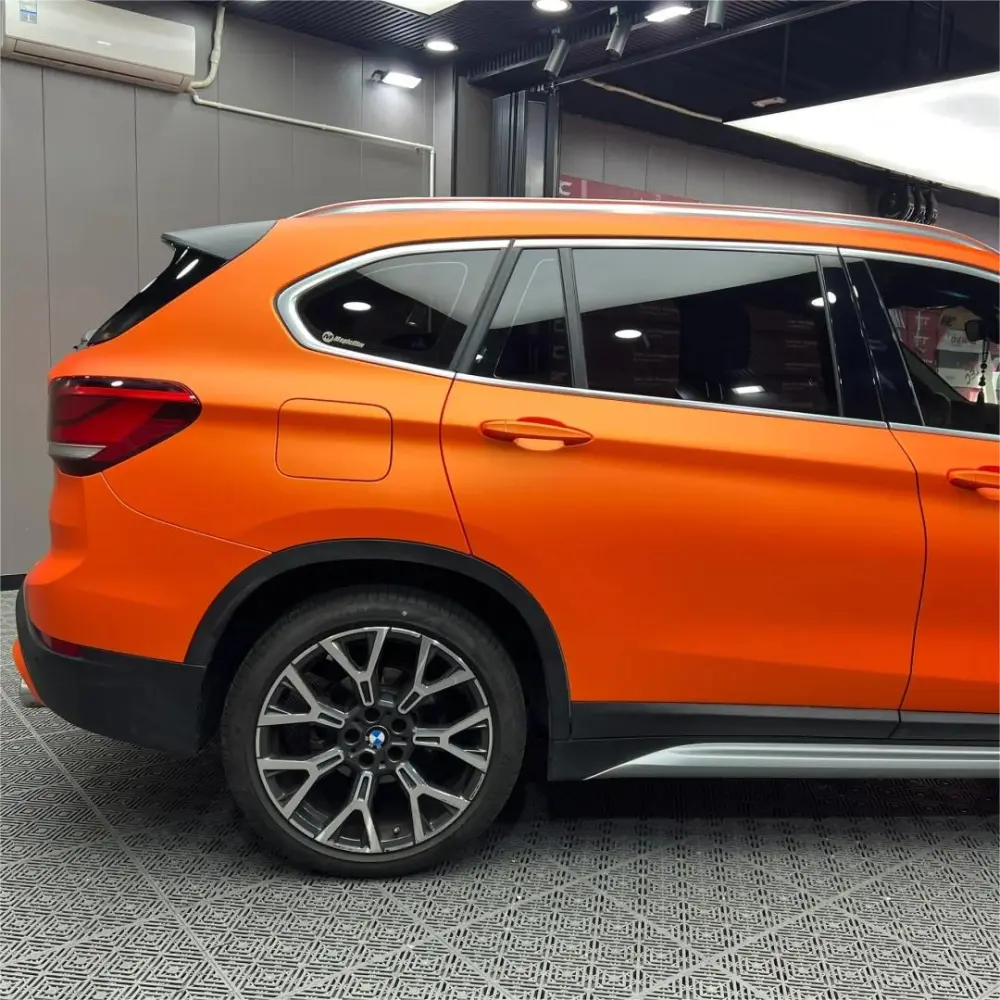 Best Matte Stunning Orange Car Wrap | Metallic Stunning Orange Vinyl Wraps